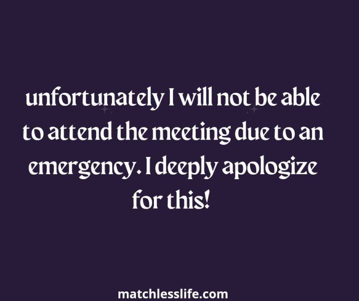 100 Words To Say Unfortunately I Will Not Be Able To Attend The Meeting 