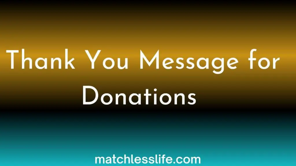 101 Short Thank You Message for Donation and Sponsorship ...